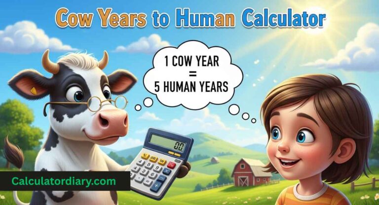 Cow Years to Human Years Calculator | Convert Human Years to Cow Years