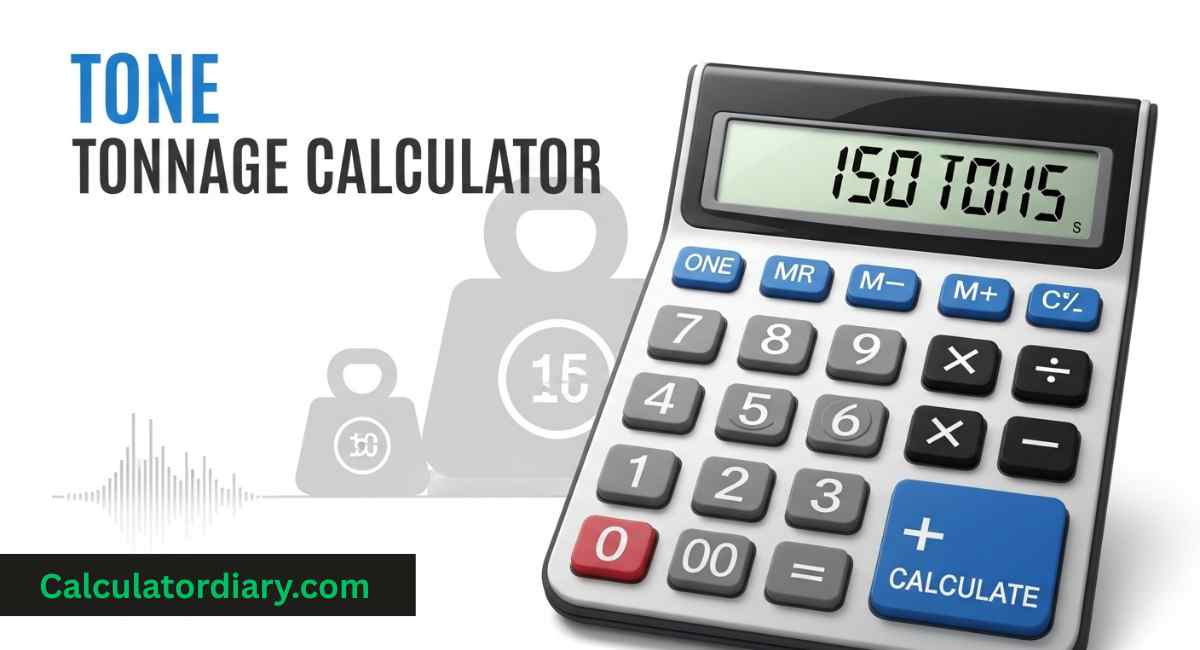 Tone Tonnage Calculator | Free Tone Tonnage Calculator
