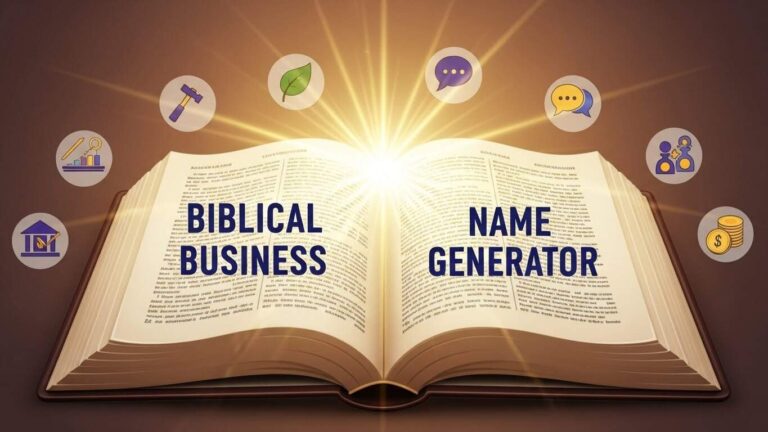 Biblical Business Name Generator | Christian Business Name Ideas Generator
